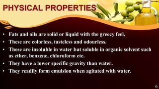 Pharmaceutical application of fats and oils, saponification value and ...