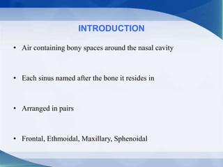 paranasal sinuses | PPTX