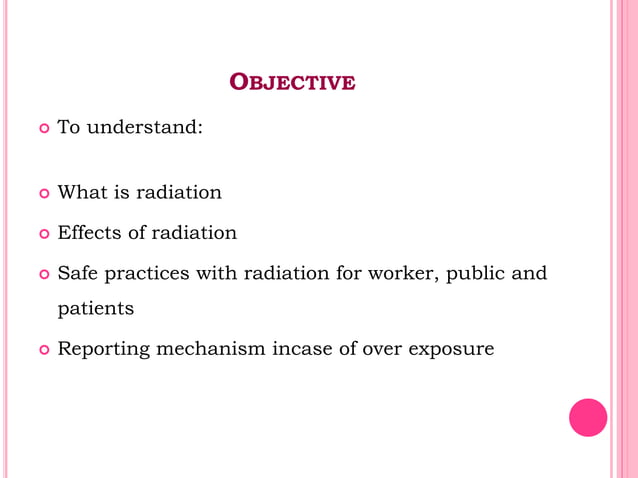 BASIC RADIATION SAFETY AWARENESS | PPTX
