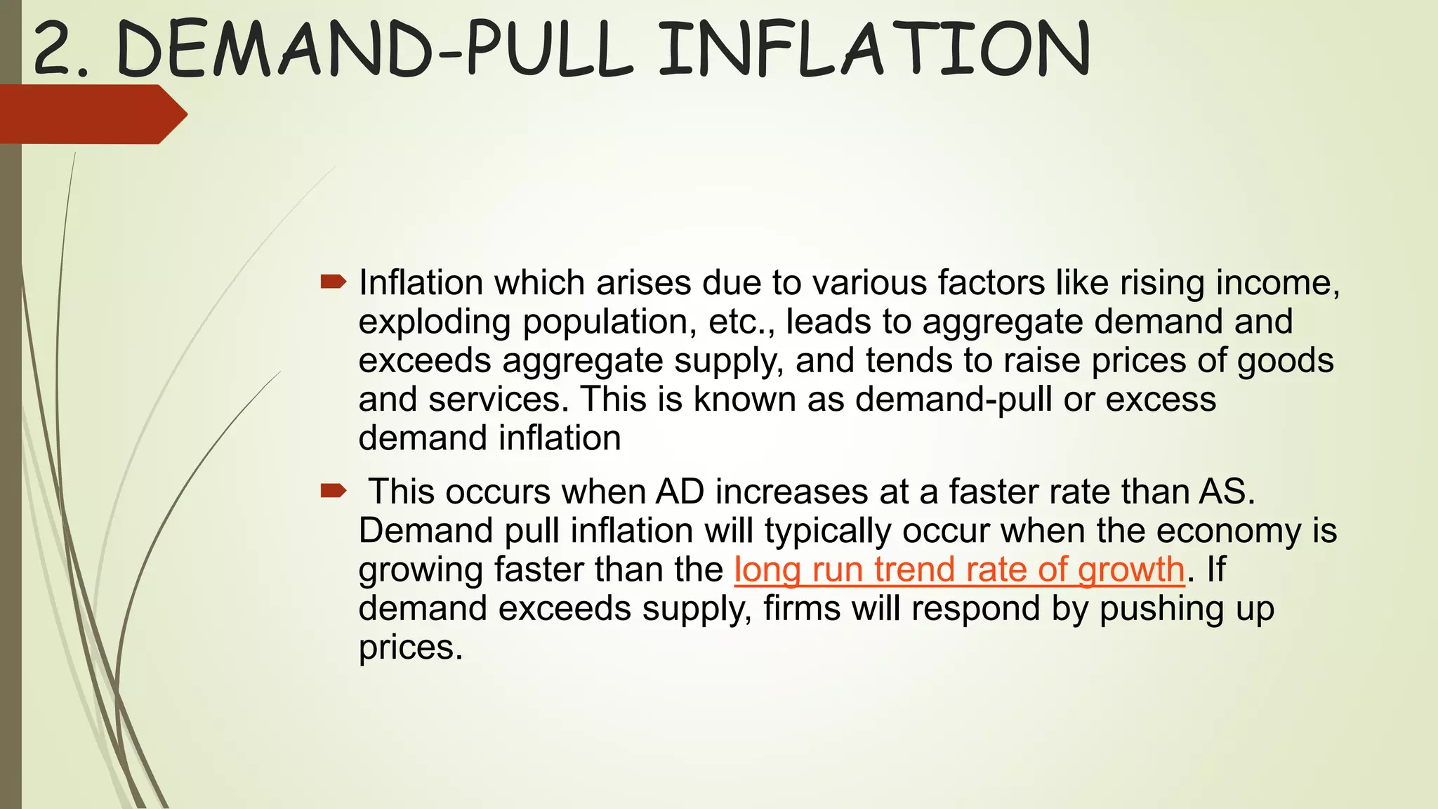 inflation- cost push and demand pull | PPTX
