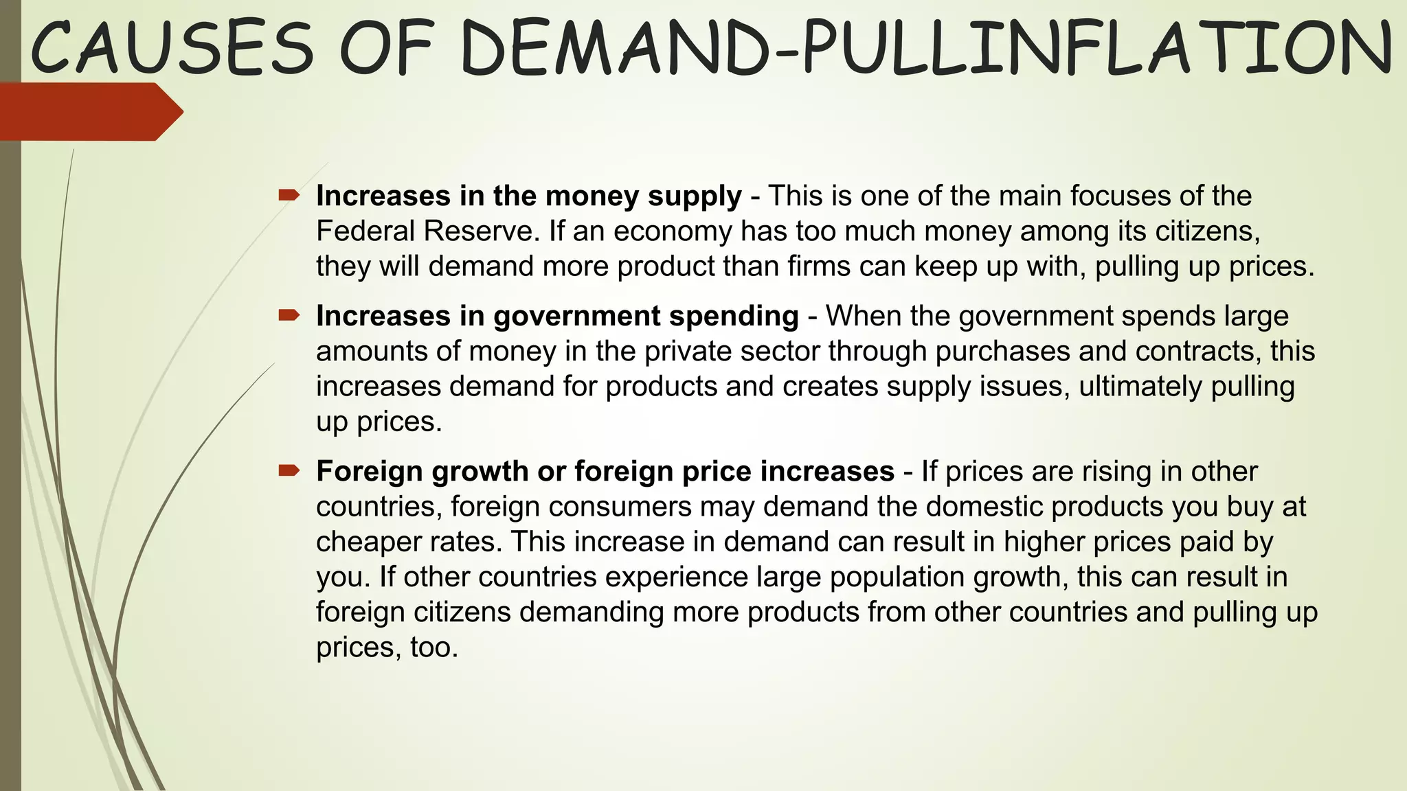 inflation- cost push and demand pull | PPTX