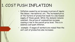 inflation- cost push and demand pull | PPTX