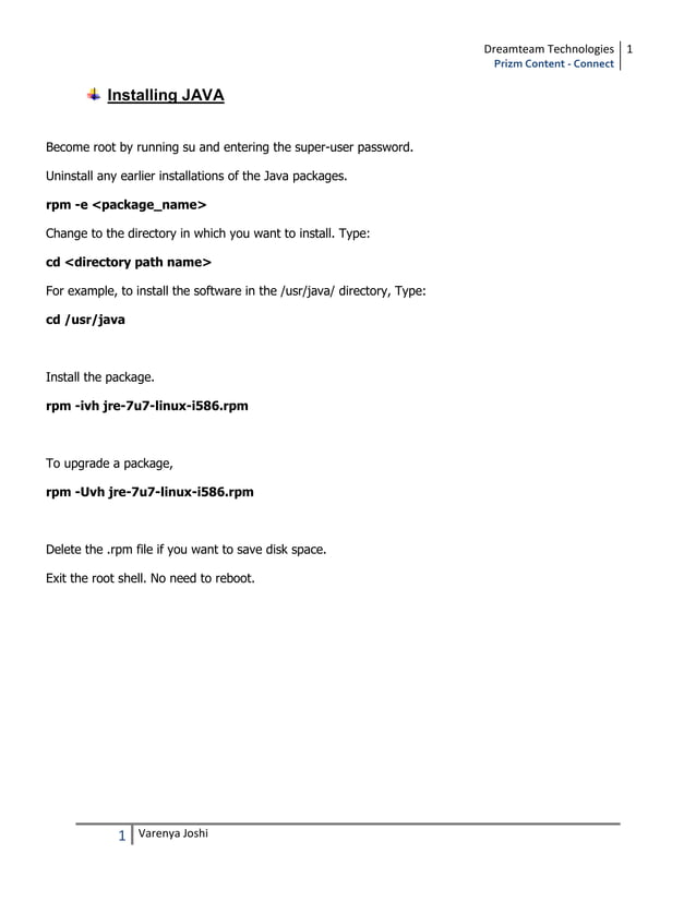 Prizm Installation Guide | PDF