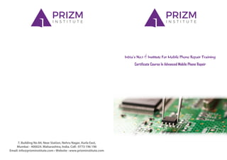 Prizm institute mobile repair course brochure | PDF