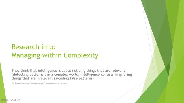 Project management denial & death zone complexity Analysis | PPT