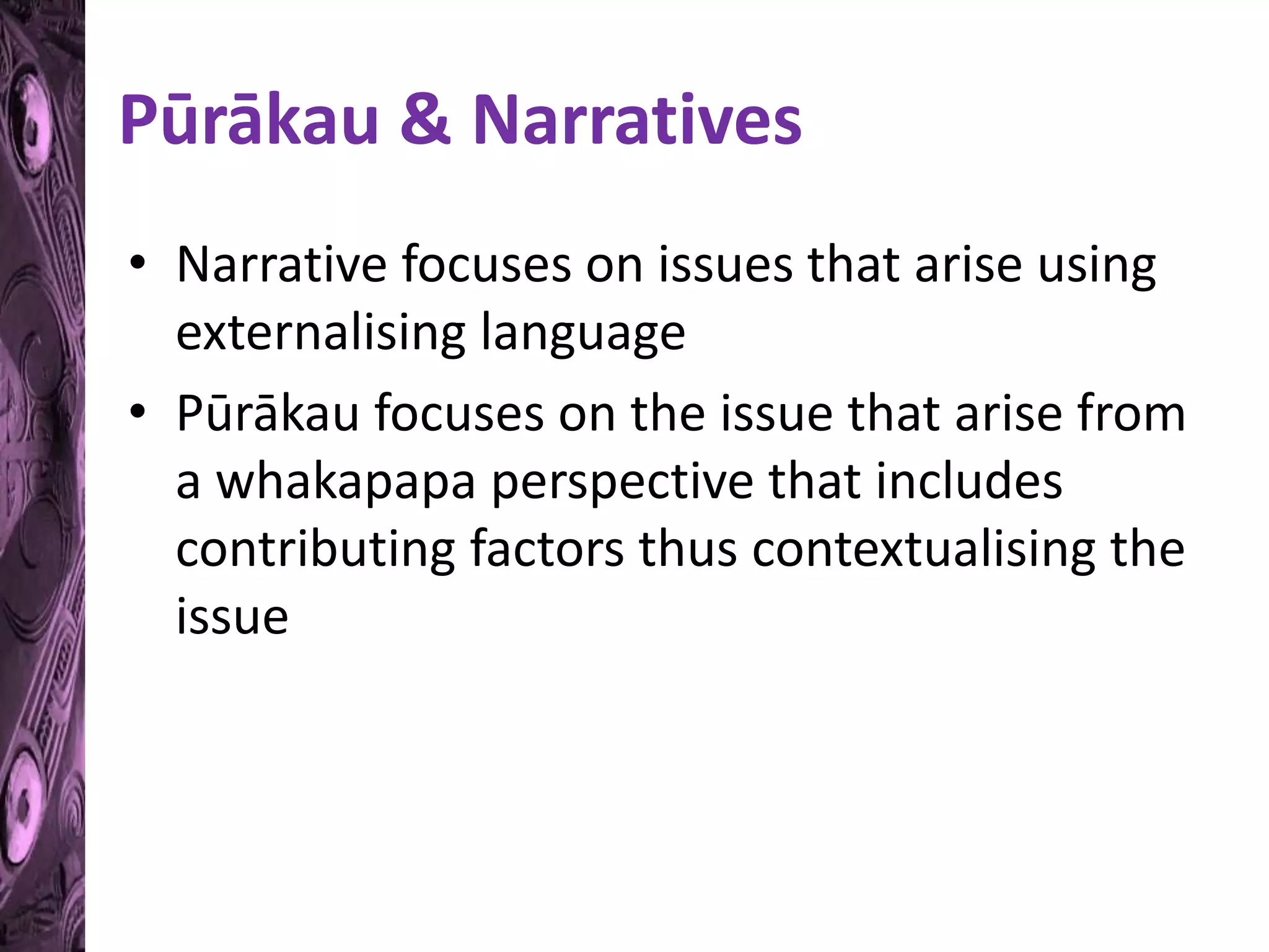 Pūrākau – Theories, Narratives, Models & Application | PPTX