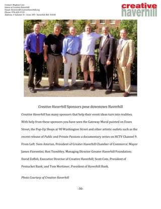 Press Kit for Creative Haverhill | PDF