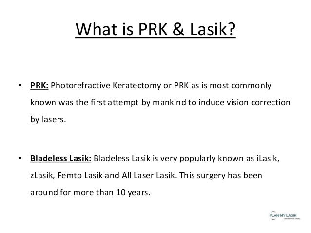 Prk vs lasik eye surgery | PPTX