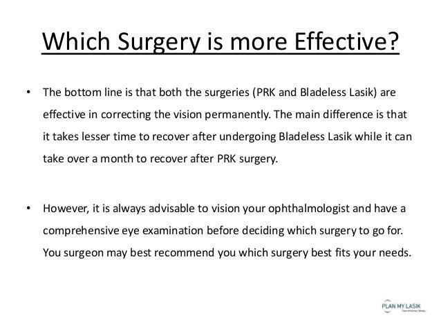 Prk vs lasik eye surgery | PPTX