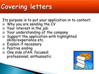 Writing a CV | PPTX | Resume Writing and Advice | Job Search