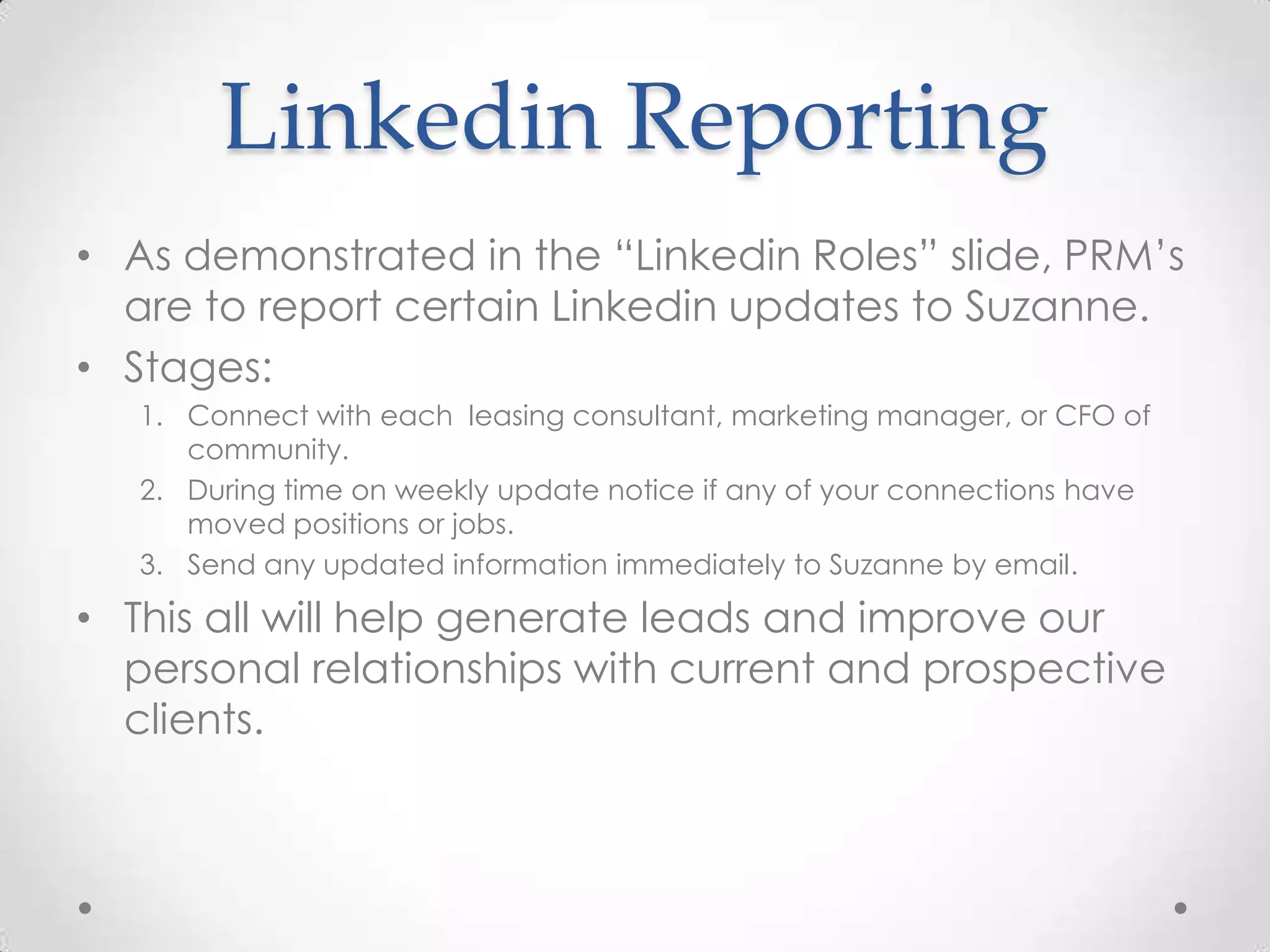 PRM Linkedin Training | PPTX