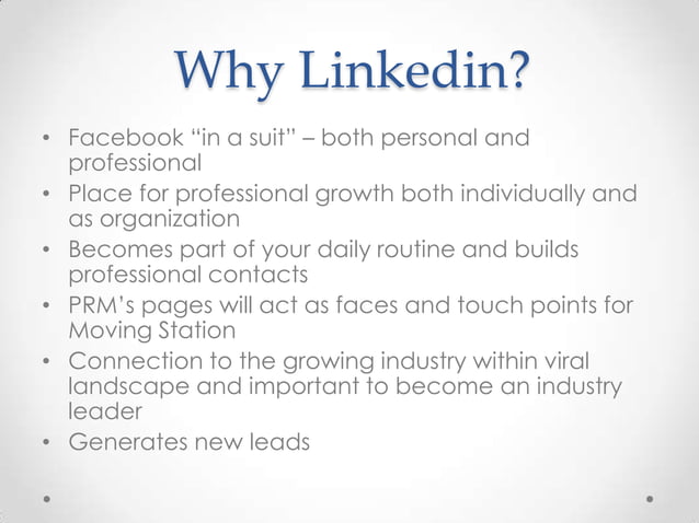 PRM Linkedin Training | PPTX