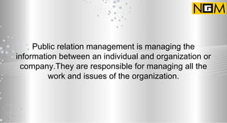 PR management(ngm) | PPT