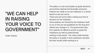 PR Media and Government Affairs liasioning Proposal | PDF