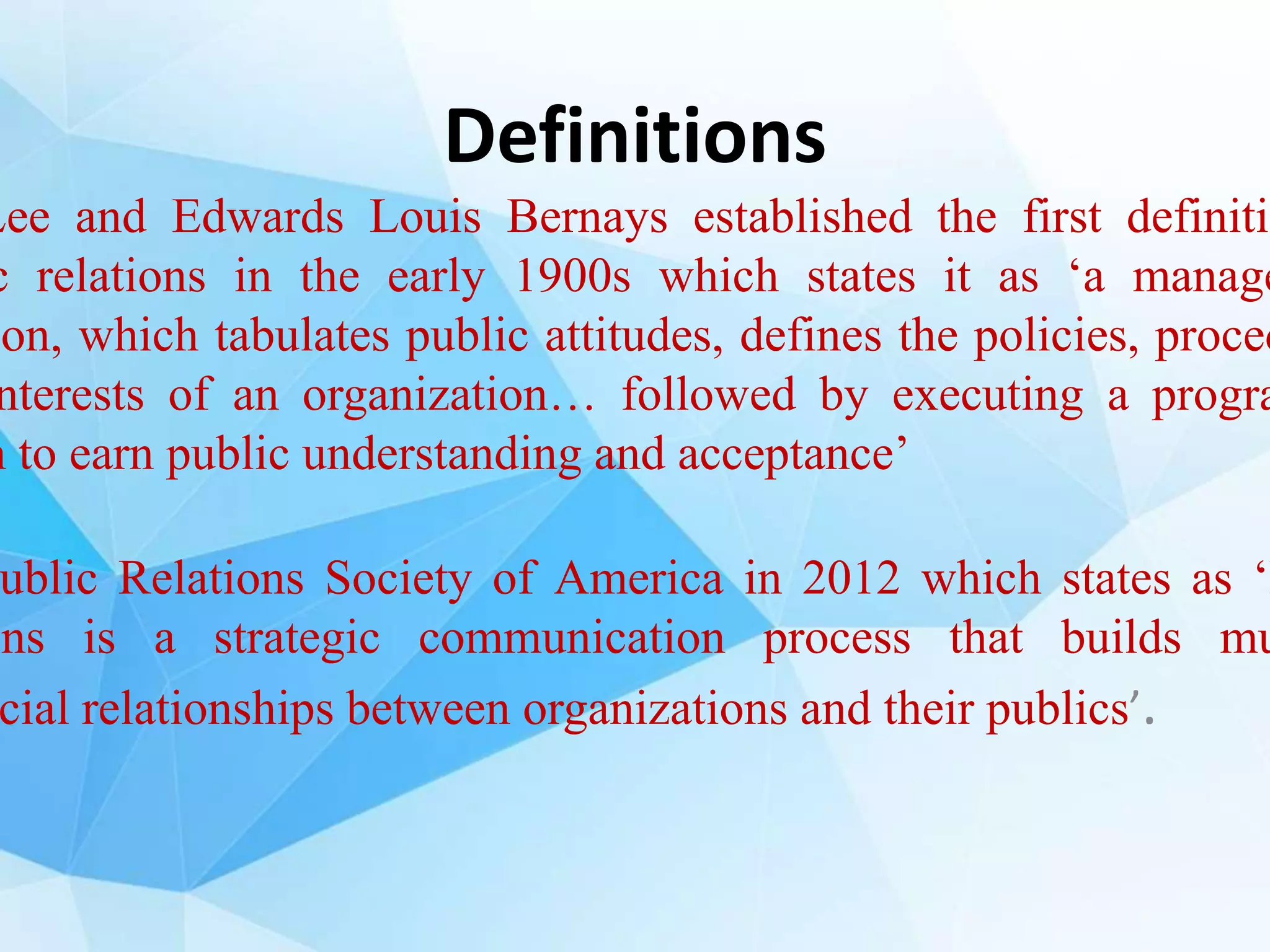 Public Relations Management | PPTX