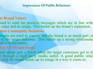 Public Relations Management | PPTX