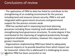 Introduction, stages and steps of participatory rangeland management | PPTX