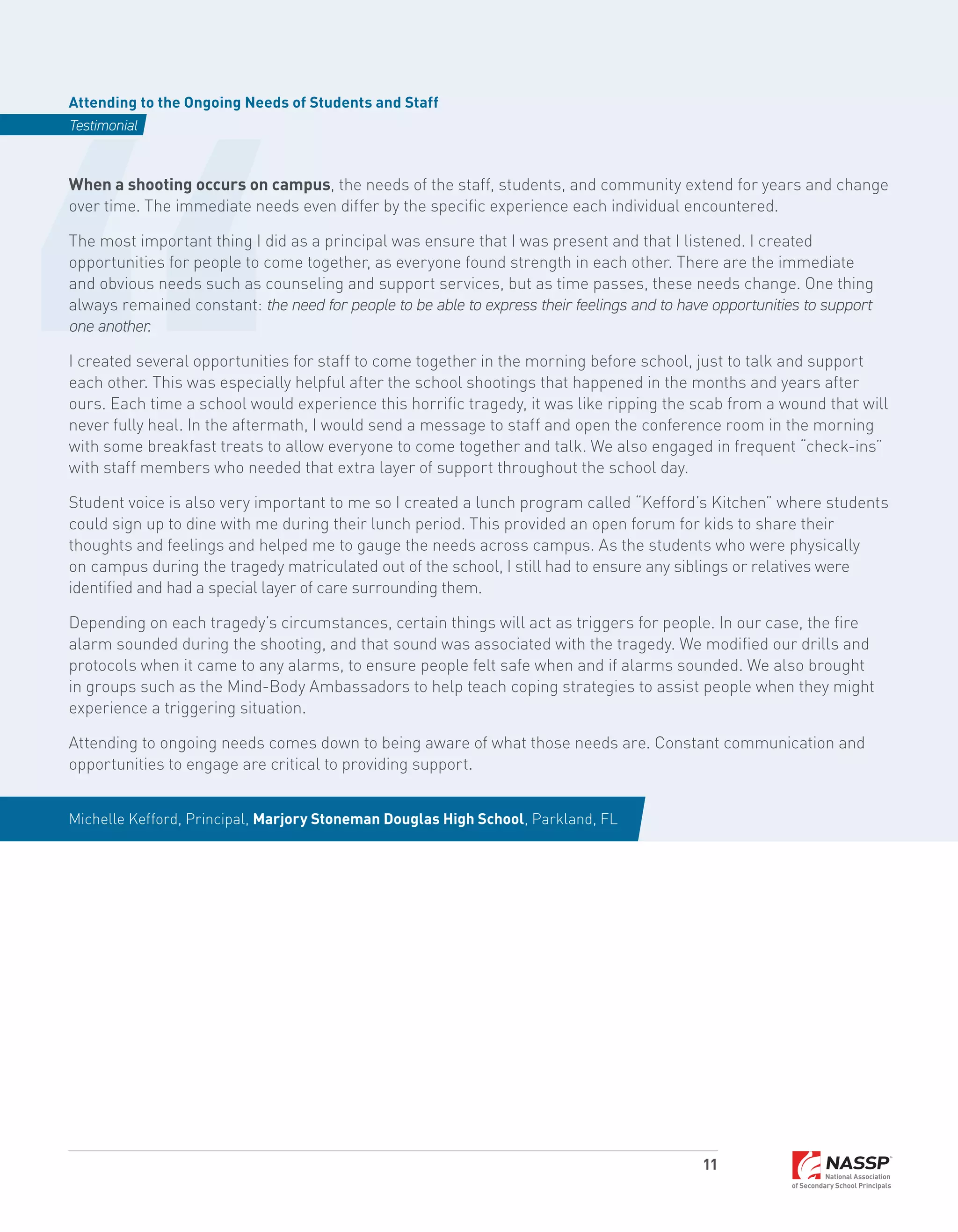 The NASSP Principal Recovery Network Guide to Recovery | PDF