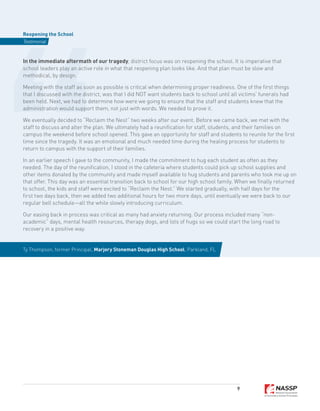 The NASSP Principal Recovery Network Guide to Recovery | PDF