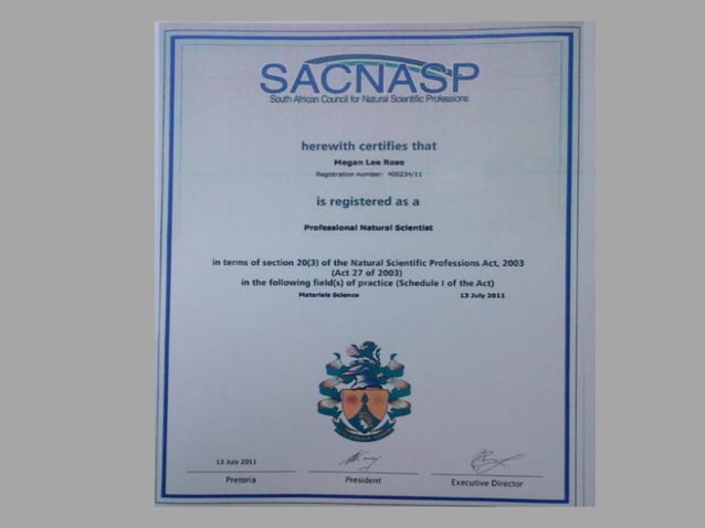 Megan Rose, Pr.Sci.Nat. | PDF