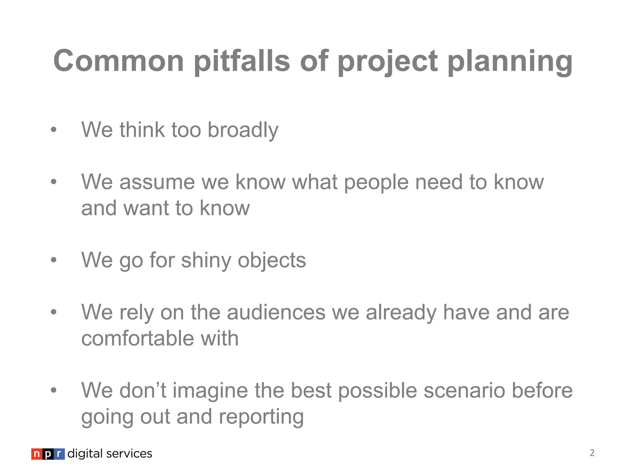 Think Audience First For Your Next Big Thing | PPT