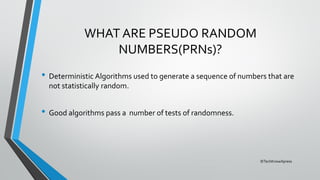 Pseudo Random Number Generators | PDF
