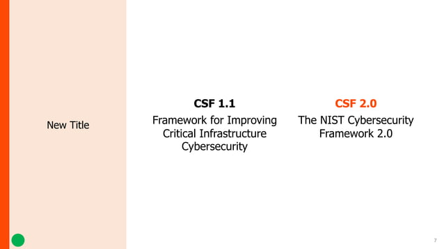 NIST Cybersecurity Framework (CSF) 2.0: What has changed? | PDF ...