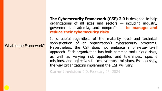NIST Cybersecurity Framework (CSF) 2.0: What has changed? | PDF ...