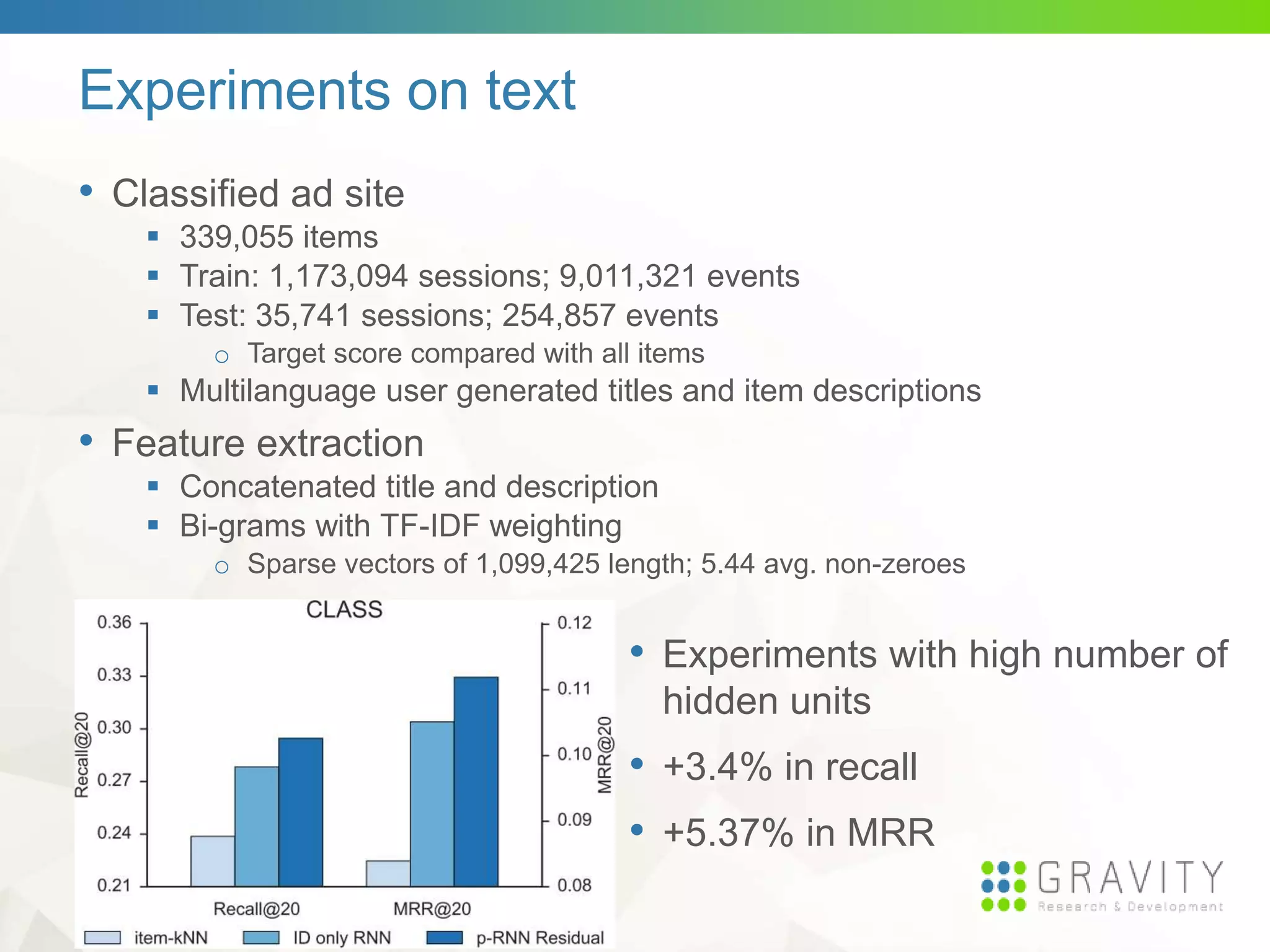 Parallel Recurrent Neural Network Architectures For Feature Rich Session Based Recommendations Ppt