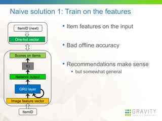 Parallel Recurrent Neural Network Architectures for Feature-rich Session-based Recommendations | PPT