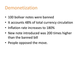 Demonetization: India vs Venezuela | PPT | Free Download