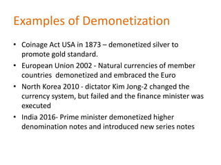 Demonetization: India vs Venezuela | PPTX