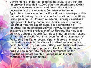 india' s foriculture | PPTX