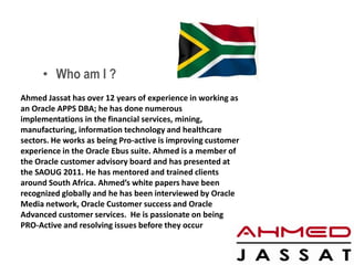 Pro active gather schema statistics from 3 hours to 3 minutes by Ahmed ...