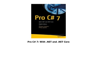 Pro C# 7: With .NET and .NET Core | PPT