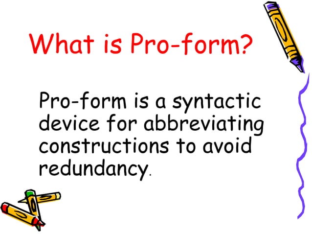 Pro-form | PPT
