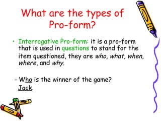 Pro-form | PPT