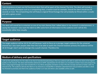 Motion Graphics Proposal | PPTX