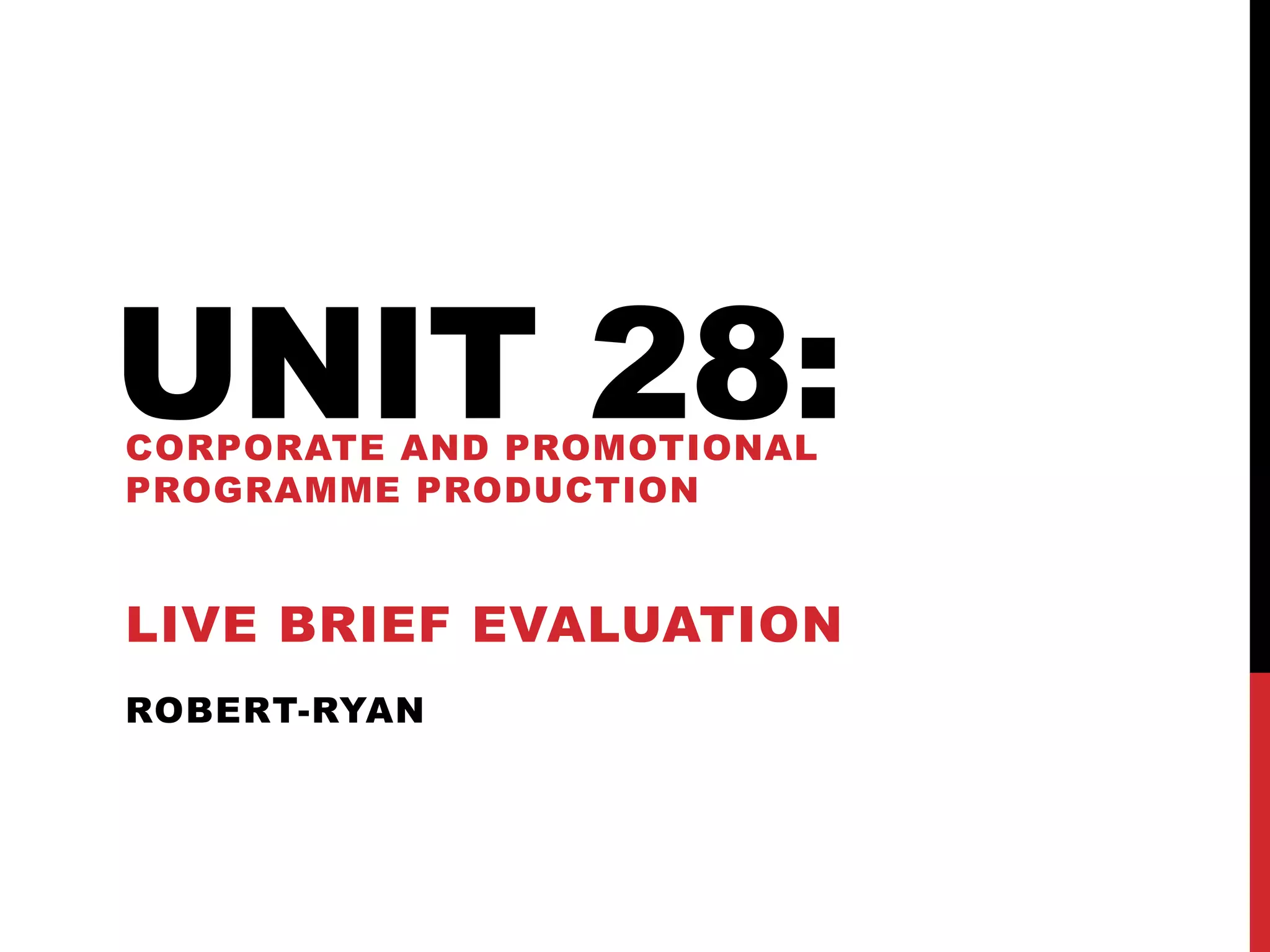 [Pro forma] corporate - live project evaluation2 | PPT