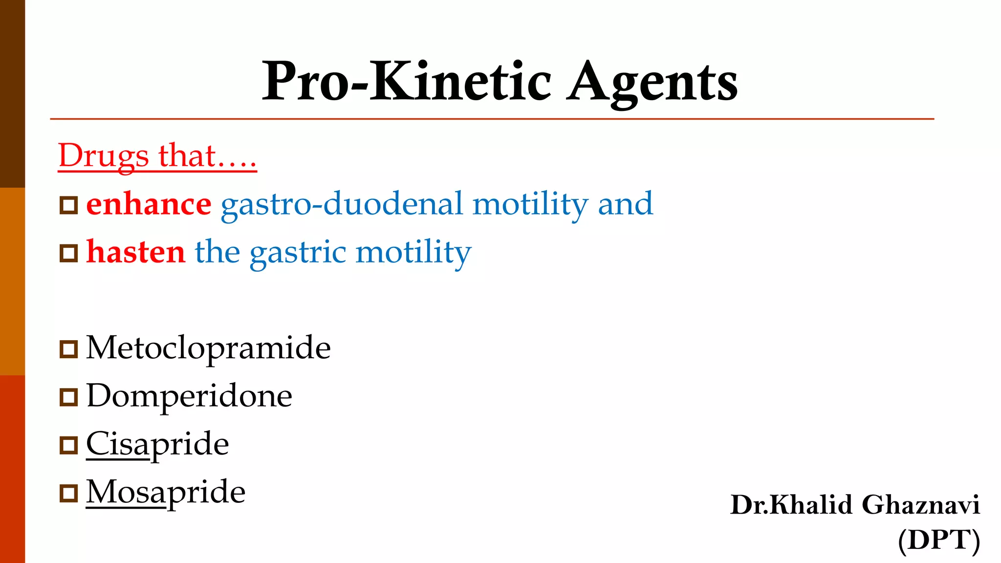 Pro-Kinetic Agents | PDF