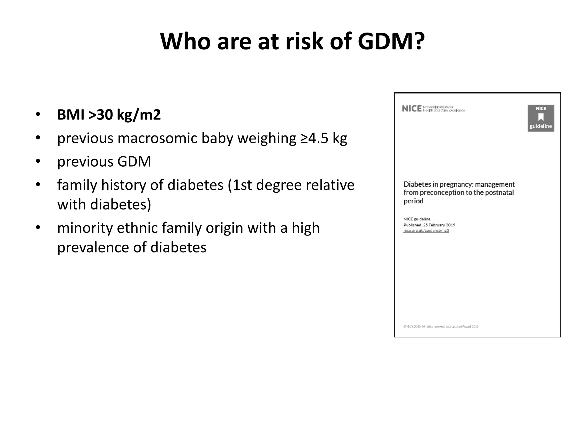 Nutritional Supplements for Overweight Women and Gestational Diabetes ...