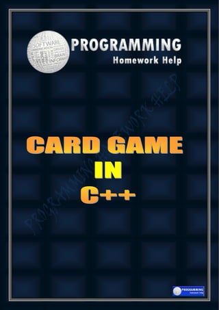 Card Games in C++ | PDF