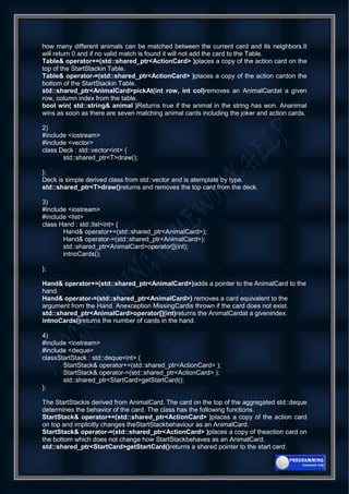 Card Games in C++ | PDF