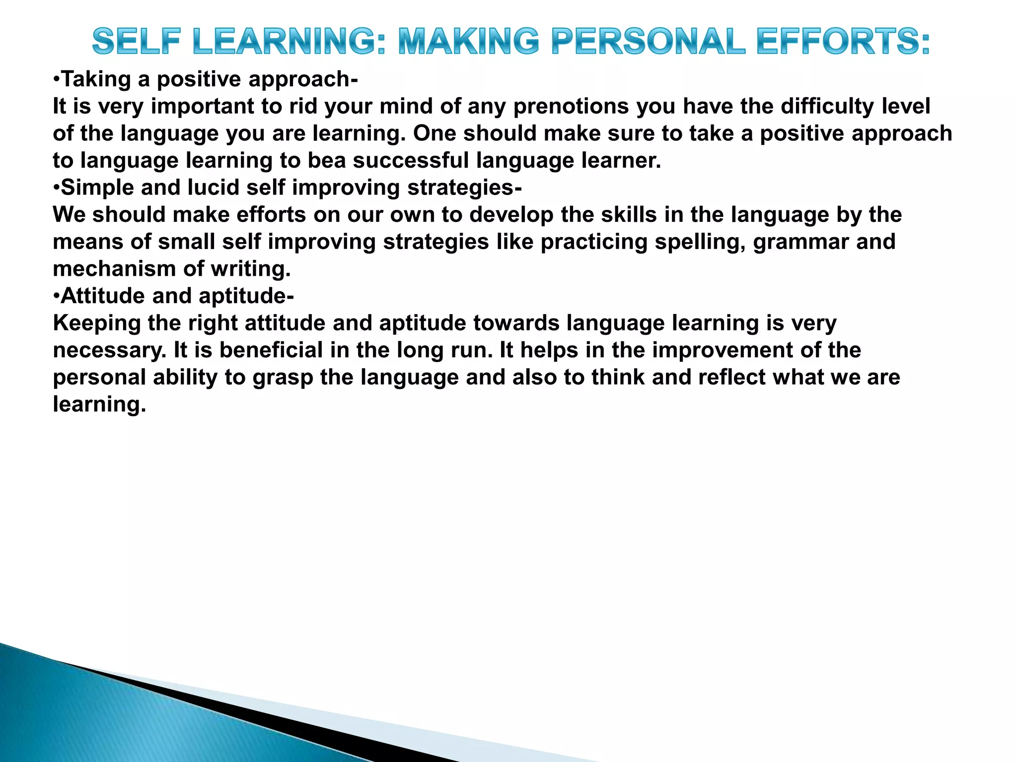 How to be a successful foreign language learner | PPT