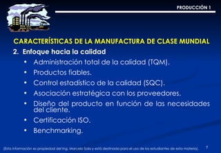 Pro1 Cap1 Manufactura+Clase+Mundial | PPT