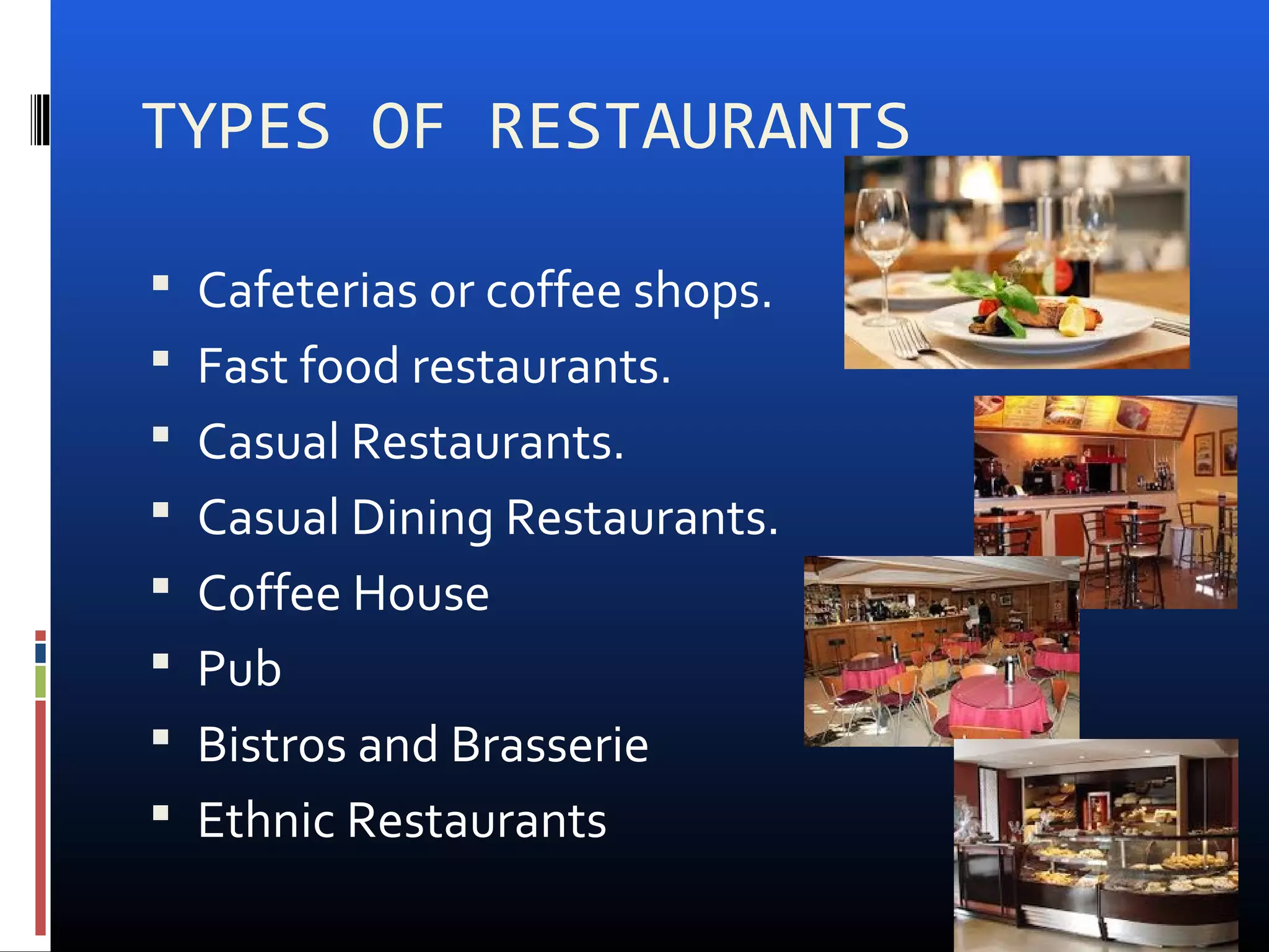 Pro 1°partial Types of Restaurant | PPT