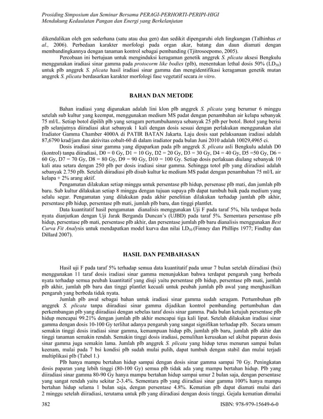 INDUKSI MUTASI PROTOCORM LIKE BODIES (PLB) ANGGREK Spathoglottis ...