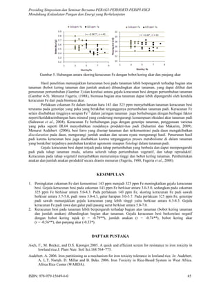 PENGARUH DUA LEVEL CEKAMAN BESI DALAM LARUTAN HARA TERHADAP GEJALA ...