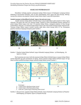 POTENSI PRODUKSI POHON INDUK KELAPA DALAM KOPYOR ASAL KALIANDA, LAMPUNG ...