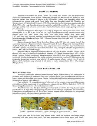 PENGARUH INDUKSI MUTASI SINAR GAMMA PADA REGENERASI KALUS EMBRIOGENIK KEPROK GARUT (Citrus ...